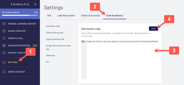What is the eWebinar integration with Thinkific and how do I set it up? + Thinkific FAQ